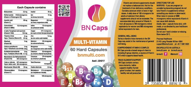BN Multi - Bariatric Multivitamin and Minerals Capsules