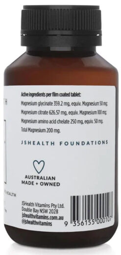JSHealth Advanced Magnesium 60 tablets | Cost Price Supplements Australia