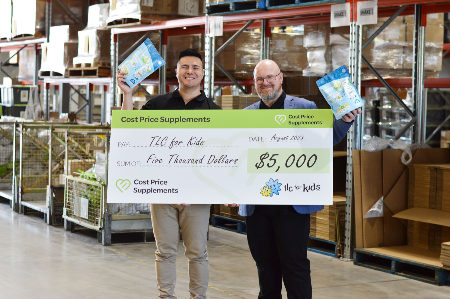 Our Ongoing Support for TLC for Kids | Cost Price Supplements Australia