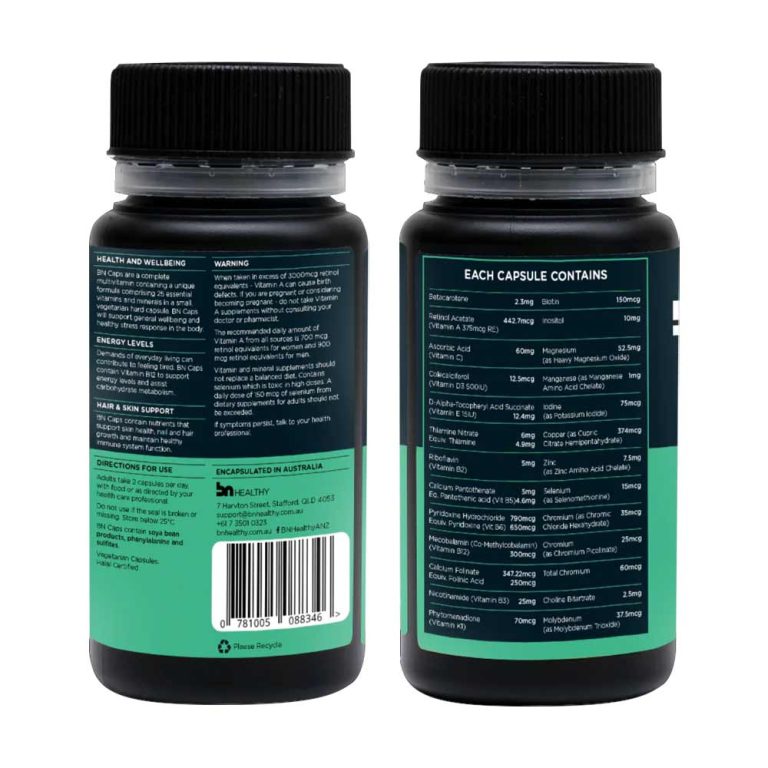 BN Caps (Iron Free) by BN Healthy - Multivitamin 60 Capsules | Cost ...