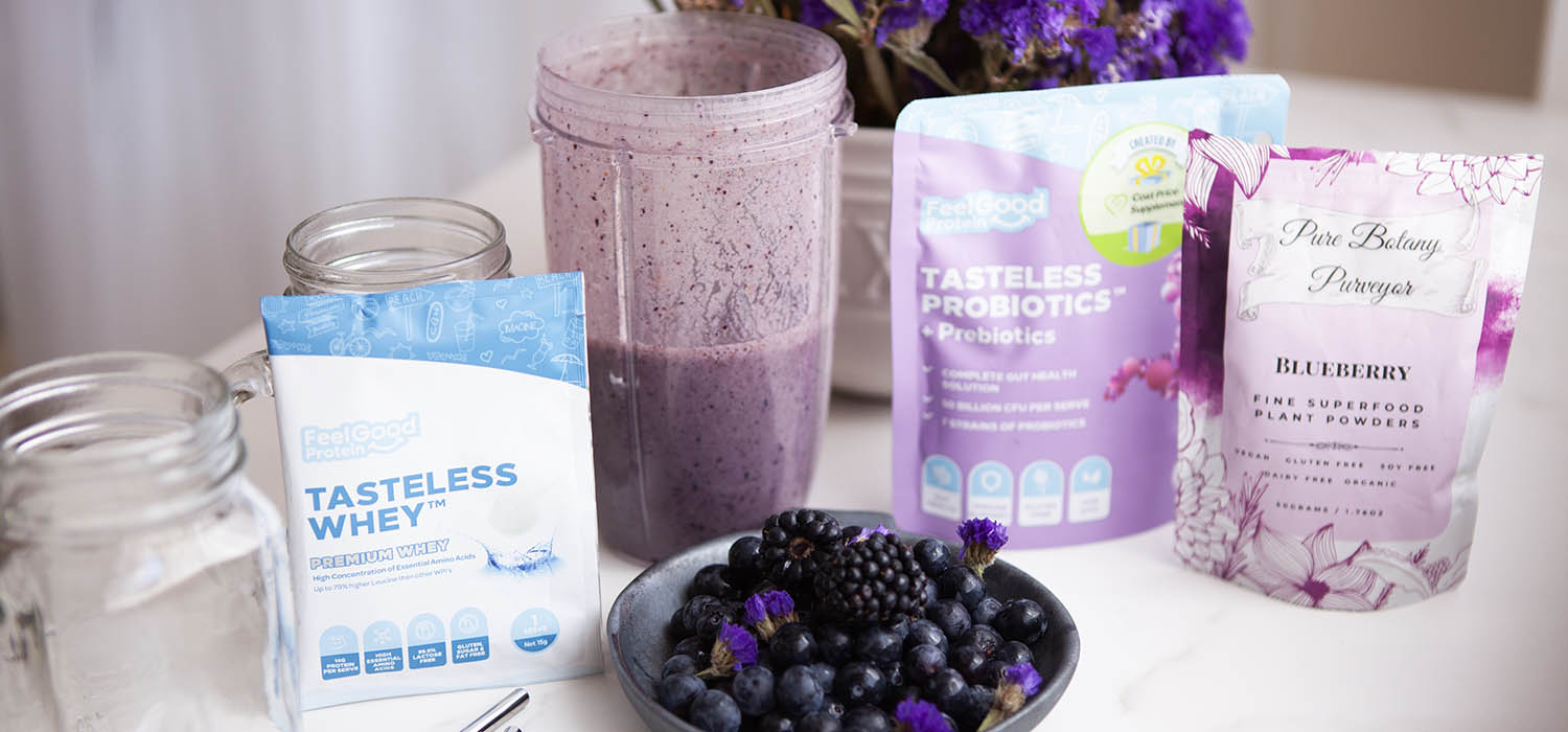 Blueberry Whey Probiotic Smoothie | Cost Price Supplements Australia