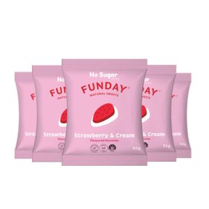 Gummy Natural Lollies (No added sugar) 50g by Funday – Pack Of 5 | Cost ...